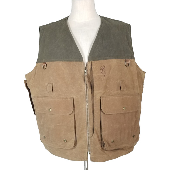 Browning | Jackets & Coats | Browning Hunting Vest Mens Xl Waxed Canvas ...